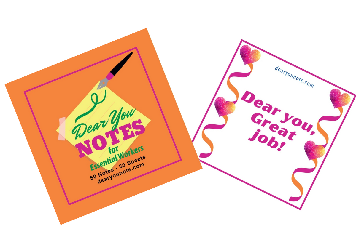 4 Pack Bundle Essential Workers Sticky Notes – The Dear You Note Brand